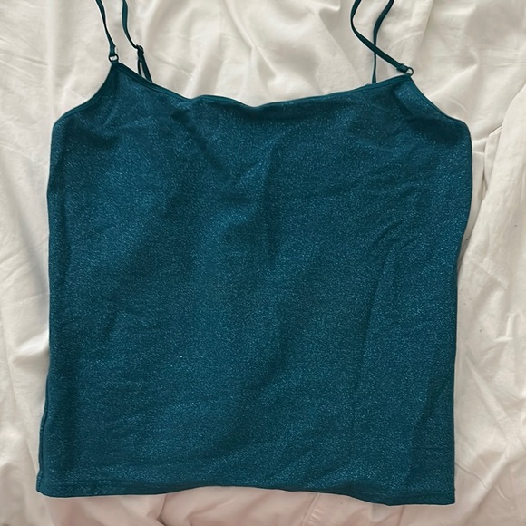 Victoria's Secret | Tops | Vintage Victorias Secret Blue Sparkle Tank ...